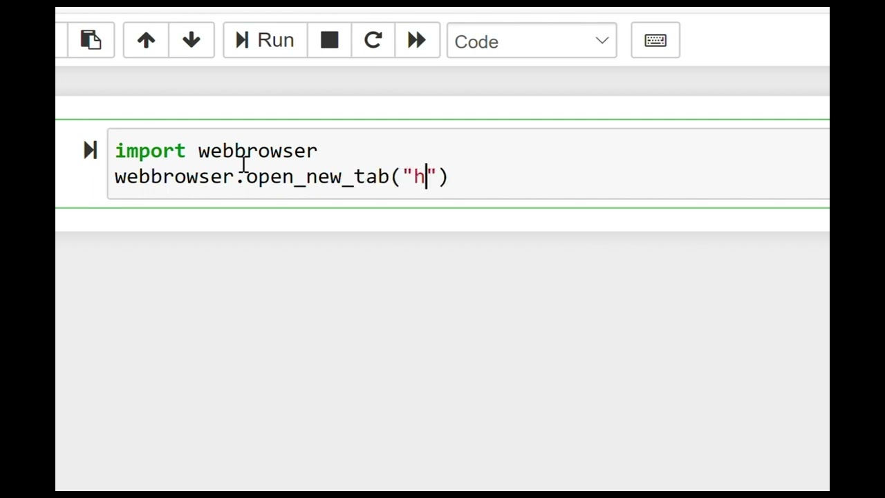 python script to open URL