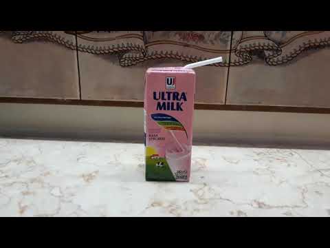 SUSU ULTRA MILK RASA STROBERI 200 ML