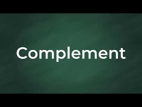 Complement : Definition, Pronunciation, Examples, Synonyms