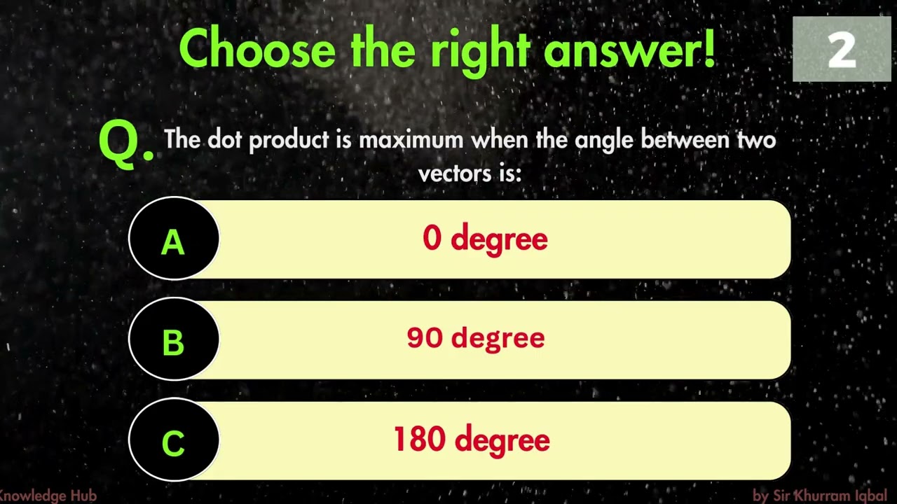 Quiz 7  | Dot Product | Vectors and Analytic Geometry  | Chapter 10 |  Thomas Finney  | 9th Edition