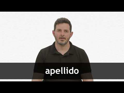 English Translation of “APELLIDO” | Collins Spanish-English Dictionary
