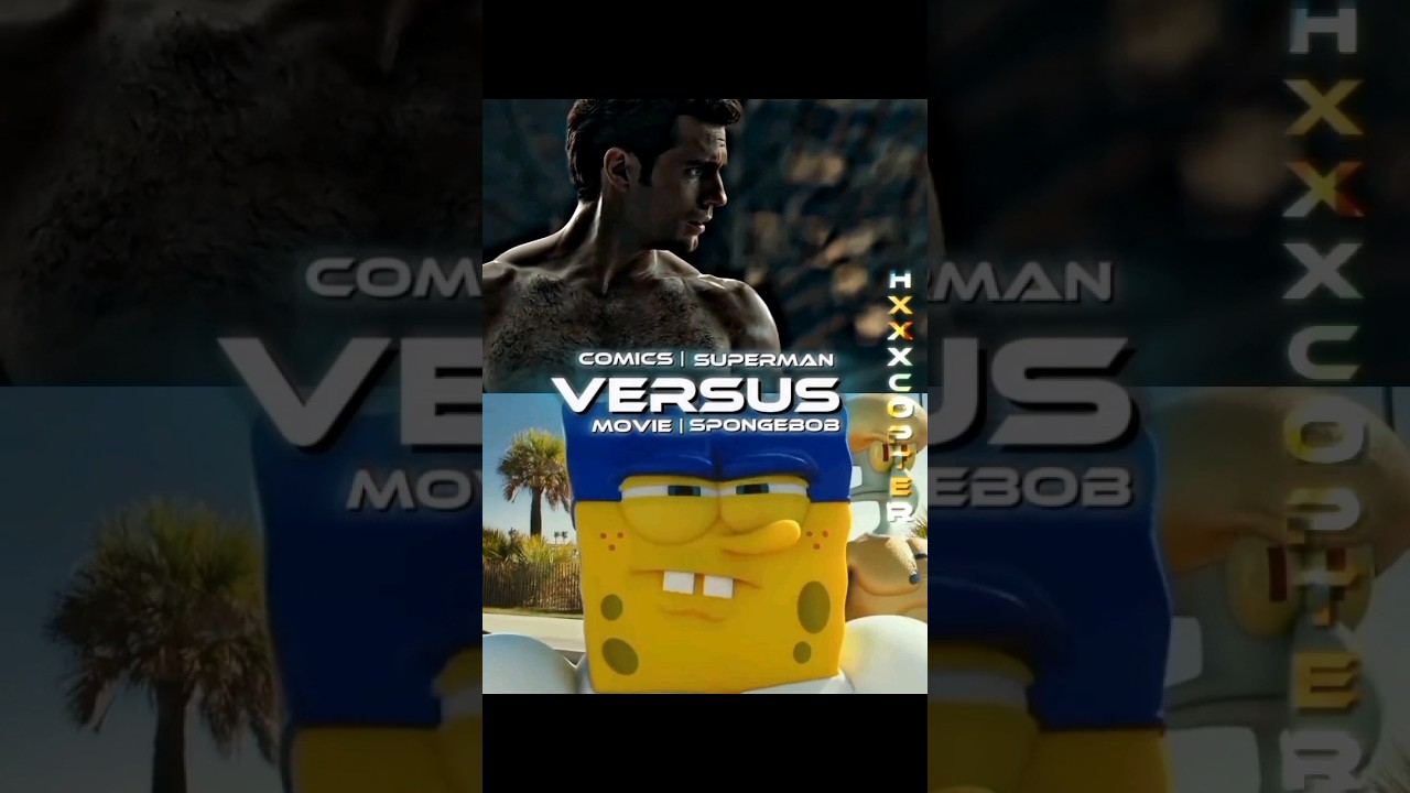 spongebob vs Superman#Shorts#DC#edits#viral