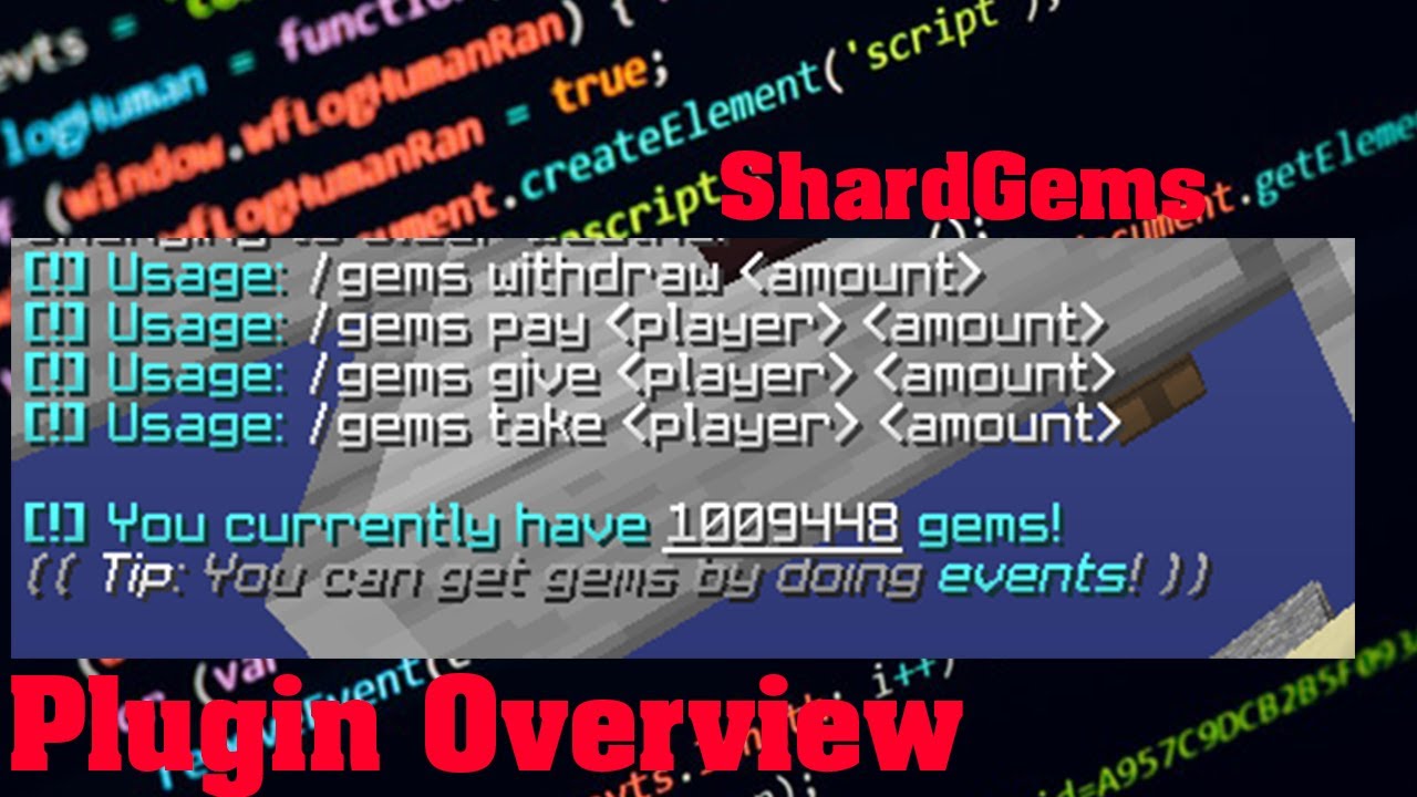 ShardGems - Plugin Overview/Tutorial