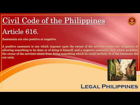 Positive Easement Definition | Negative Easement Definition | Civil Code Article 616