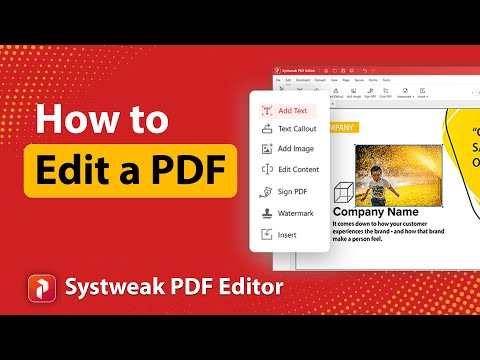 How to Edit PDF File Quickly? | Systweak PDF Editor Tutorial #1 #pdfediting #best_free_pdfeditor