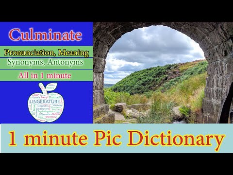 culminate pronunciation | culminate use | culminate meaning in English | Urdu | Hindi