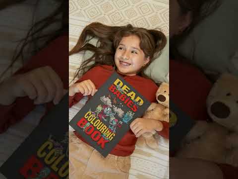 Dead Babies Goth Cartoons Colouring Book For Adults