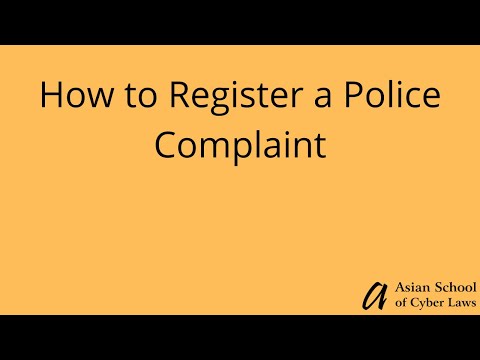 How to Register a Police Complaint