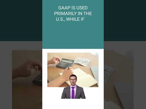 What is the difference between GAAP and IFRS? #shorts