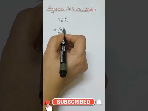 Percentage Ko Ratio Mein Kaise Badlen | Convert Percentage To Ratio #maths #short #shorts #ytshorts