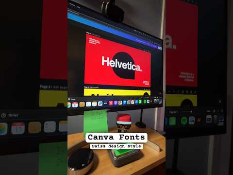 Canva Fonts | Swiss Design Style #canva #graphicdesign #typography