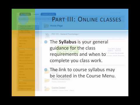 Part 3A: Online Classes: What Do They Look Like