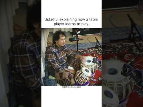 How does the tabla player learn to play || zakir hussain X promoting_artists