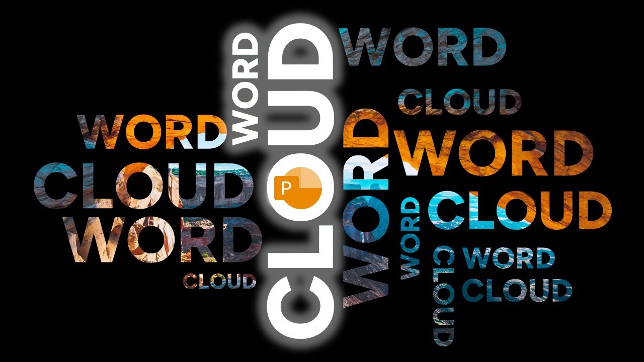 How to create a WORD CLOUD in POWERPOINT with ANIMATION using MORPH. A quick and easy tutorial.