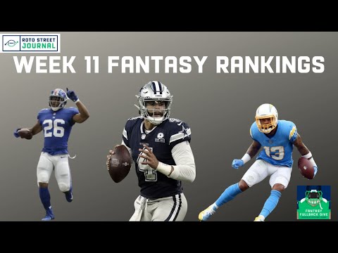 Week 11 Fantasy Football Rankings & Tiers Rundown