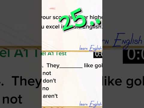 English proficiency test|| on channel nowβΌοΈA1 #learningenglish