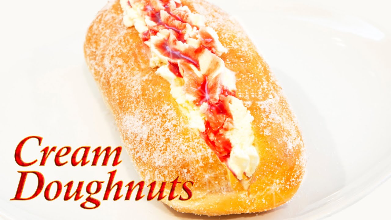 Cream Doughnuts  (Amazing cream filled doughnut recipe from our commercial kitchens)