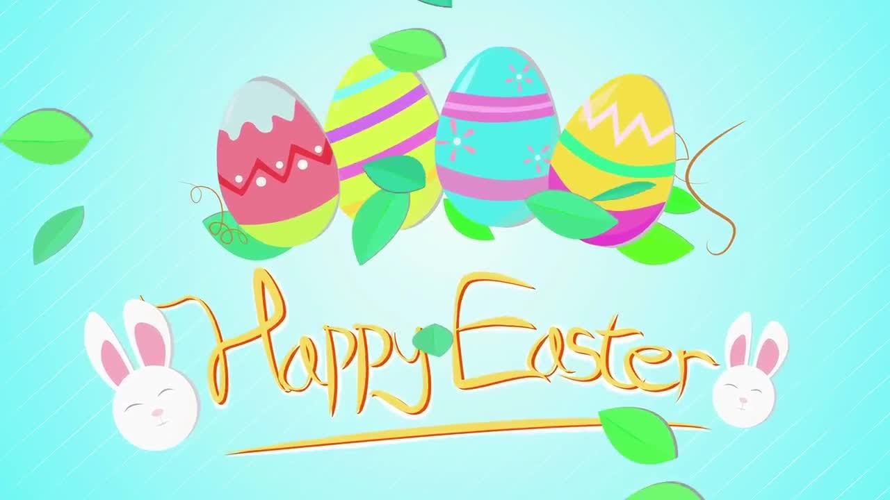 Happy Easter Greeting Motion Graphics