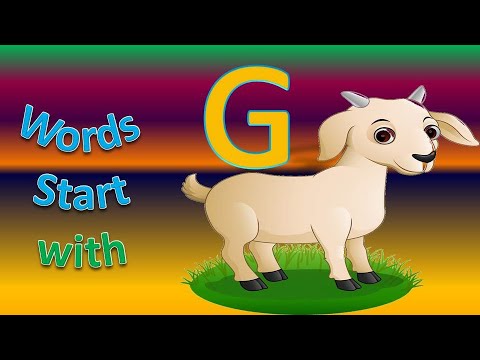 letter G /Toys Teaching MV/words start with G