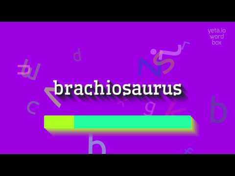 How to say "brachiosaurus"! (High Quality Voices)