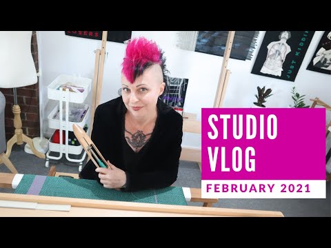 🕸 STUDIO VLOG 🕸 February 2021 - introducing you to Jane Skeer + Sonya Unwin, tapestry tips