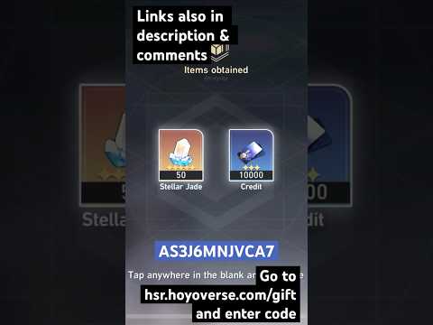 Honkai: Star Rail | 3 New Redeem Codes (as of 29/12) #honkaistarrail #videogames #games #shorts