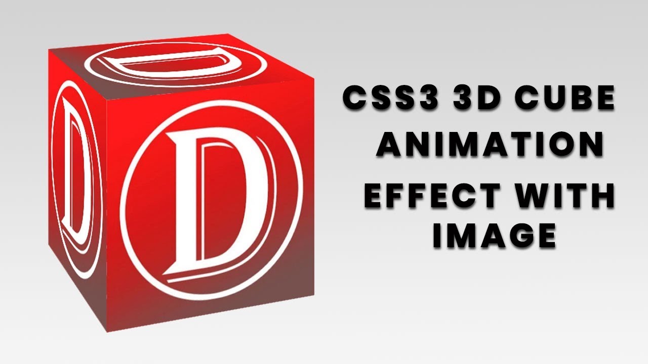 CSS3 3D Cube Box Animation with Image | CSS3 Animation Snippets