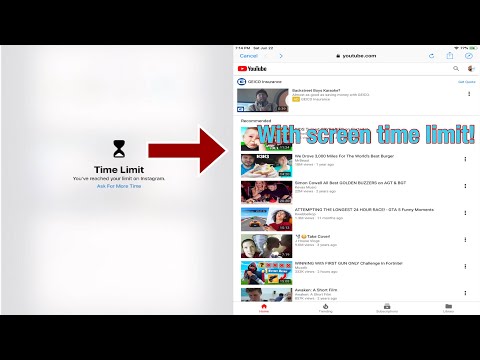 How to watch YouTube and other websites with a screen time limit!