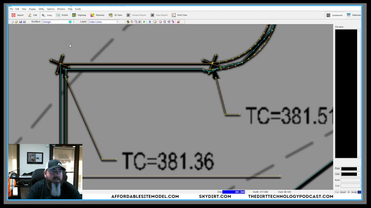 AGTEK4D - FAST EARTHWORK TAKEOFF - 25 MINS