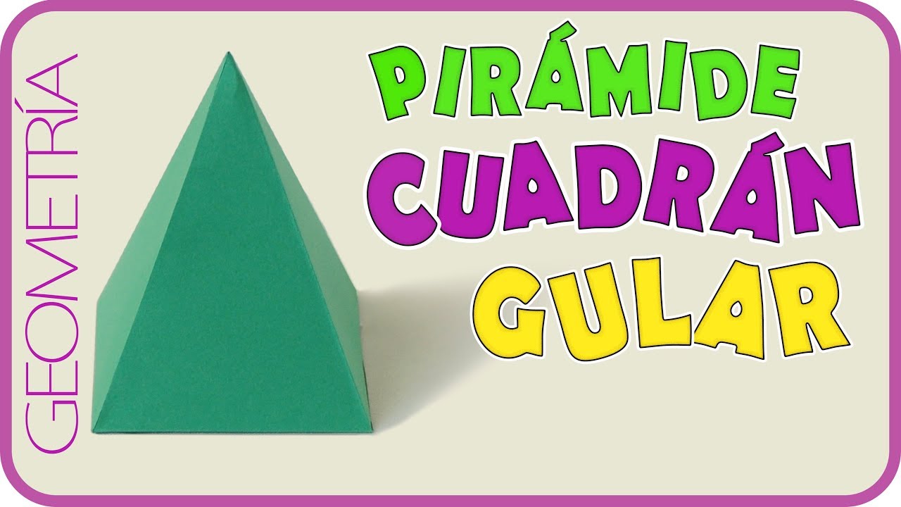 How to make a quadrangular pyramid. Quick and easy