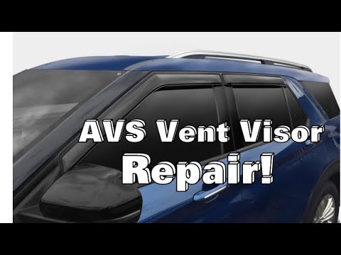 AVS Vent Visor Rain Guard Not Sticking. Try this!