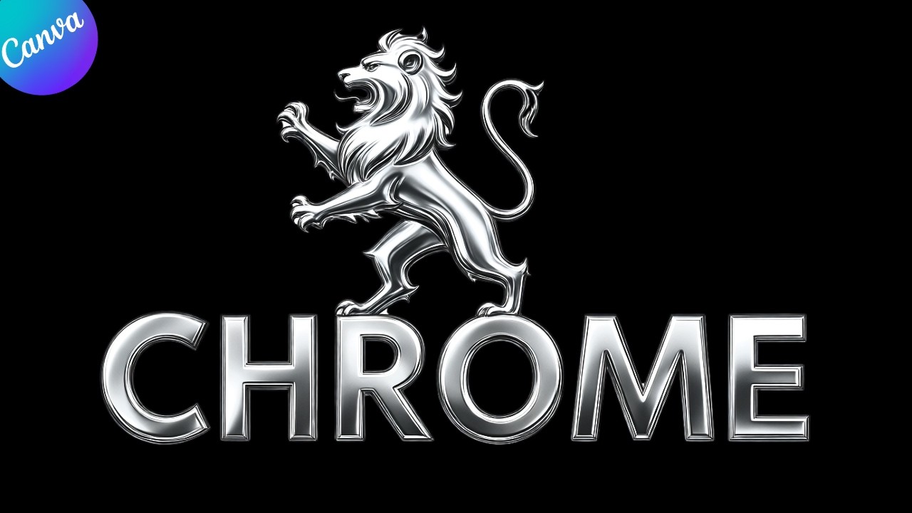 Make 3D Metallic Chrome Text Effect in Canva (Easy Tutorial for Beginners!)