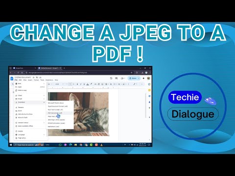 How Can You Change a JPEG to a PDF