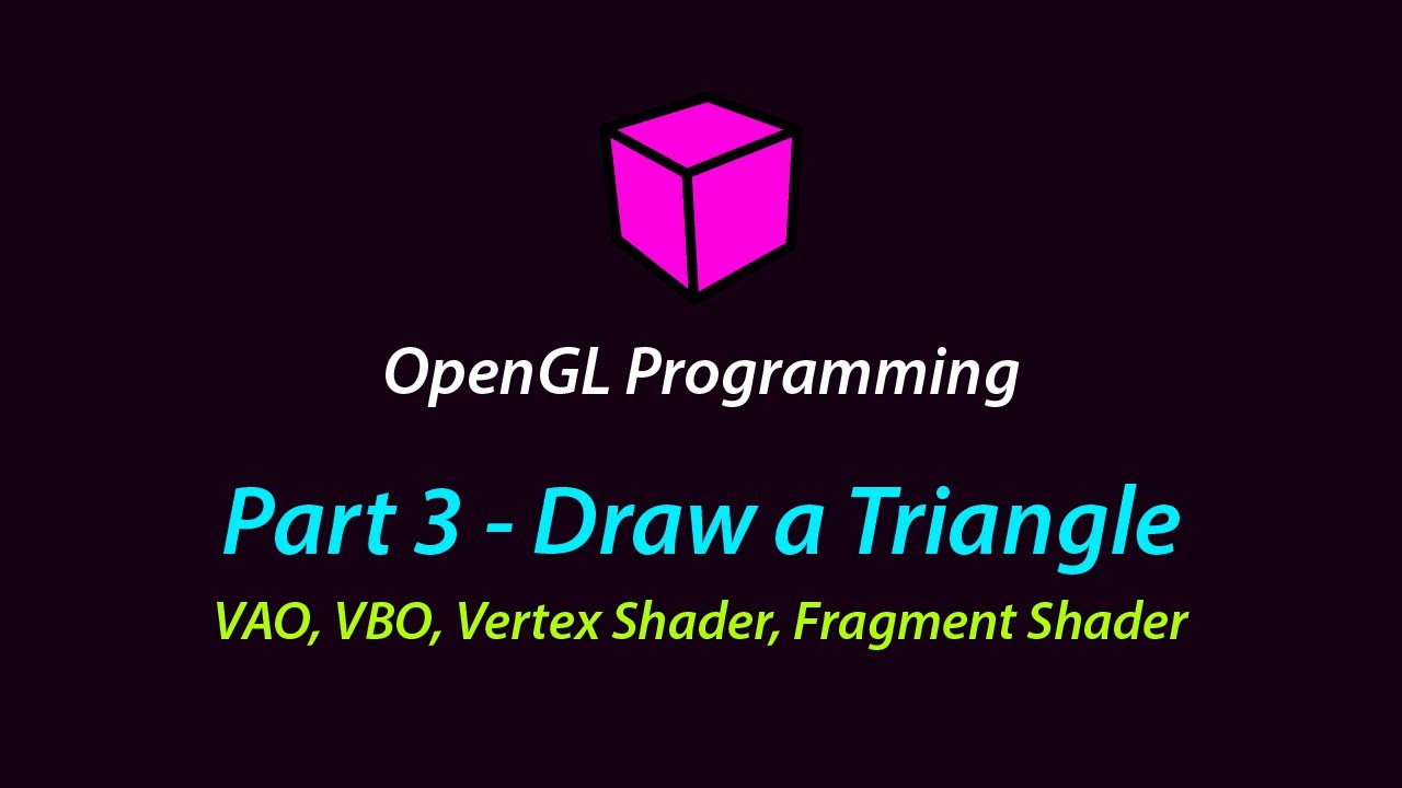 OpenGL Programming - Part 3 (Draw a Triangle)