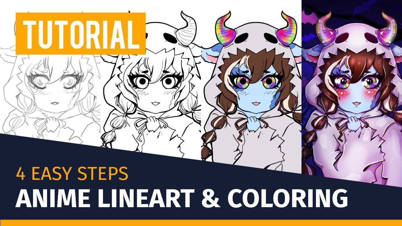 How to Improve your Anime Lineart & Coloring [TUTORIAL]