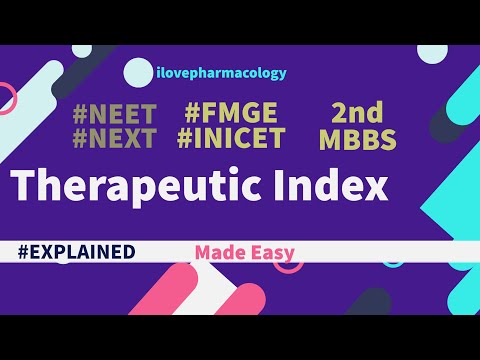 THERAPEUTIC INDEX (Explained in 5 min) PHARMACOLOGY THEORY EAMS MADE EASY + LMR