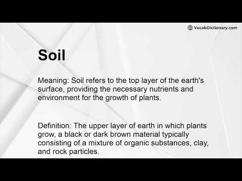 Soil Meaning