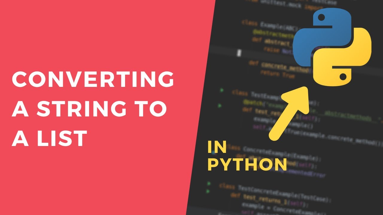 Convert a string to a list - 1 Minute Python Tutorial #shorts