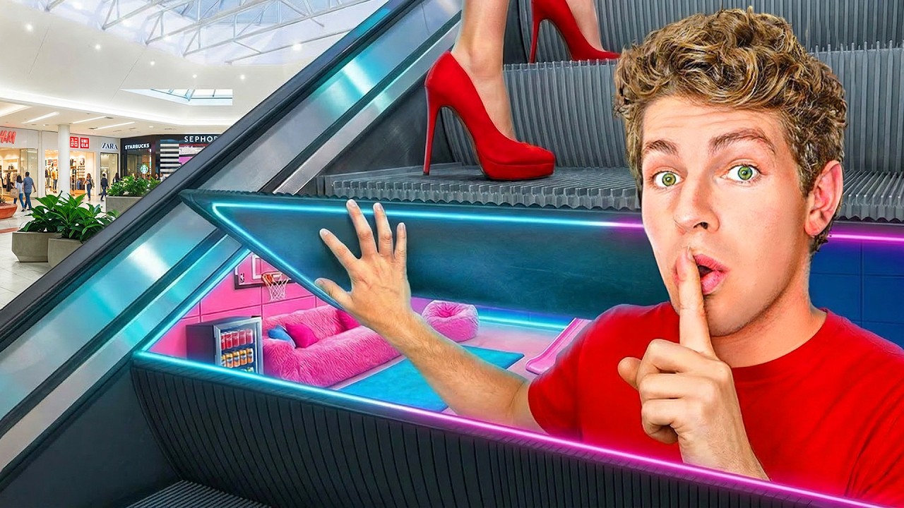 I Built a SECRET Room in a Mall!