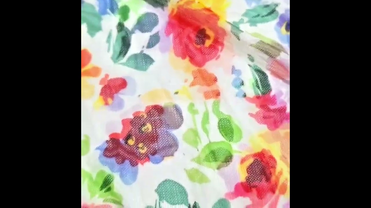 Power mesh fabric printed flower patterns #powermeshfabric #meshfabricprint