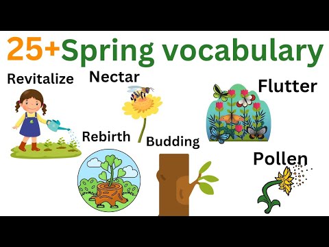 Spring vocabulary words with pictures | Nature vocabulary | learn english vocabulary words