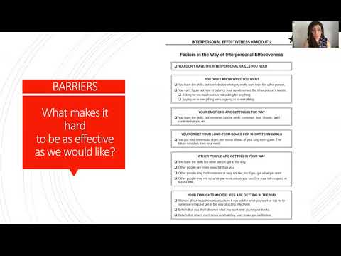Introduction to Interpersonal Effectiveness Skills