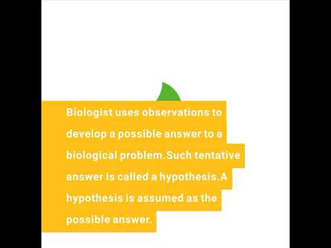 What do you know about Hypothesis?#science #biology #hypothesis #define #hypothesis