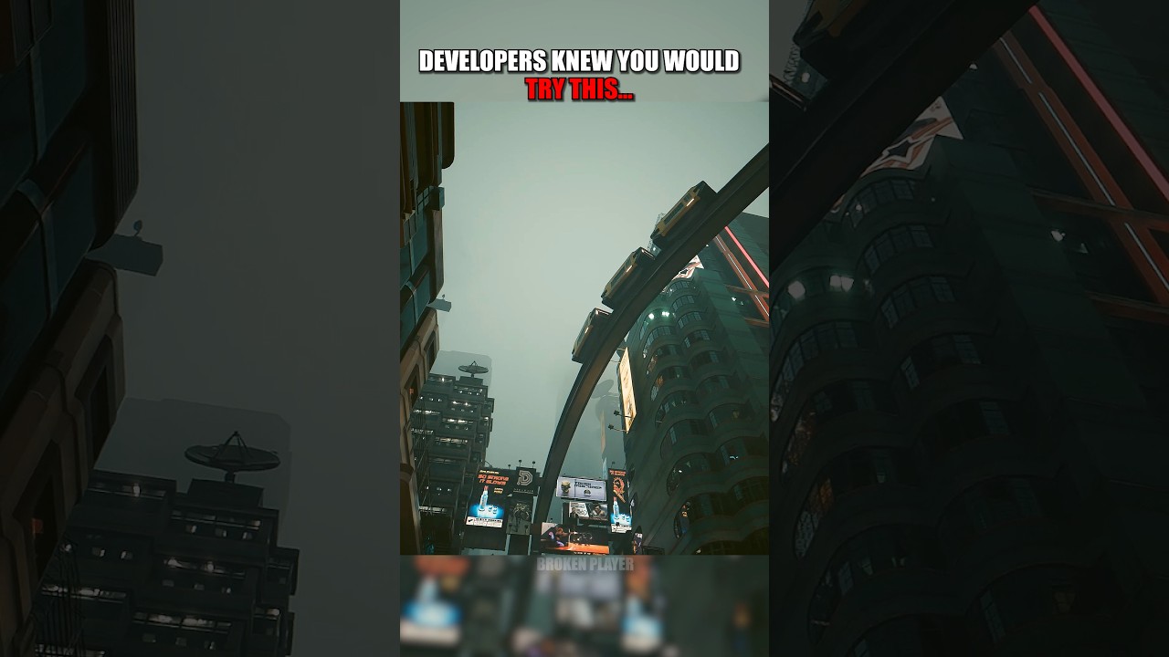 Developers knew you'd try this #shorts #cyberpunk