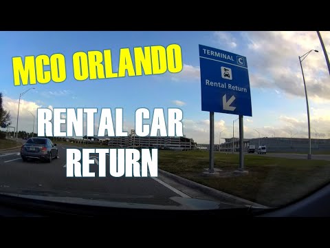 ORLANDO INTL AIRPORT - TERMINAL C RENTAL CAR RETURN - HOW TO