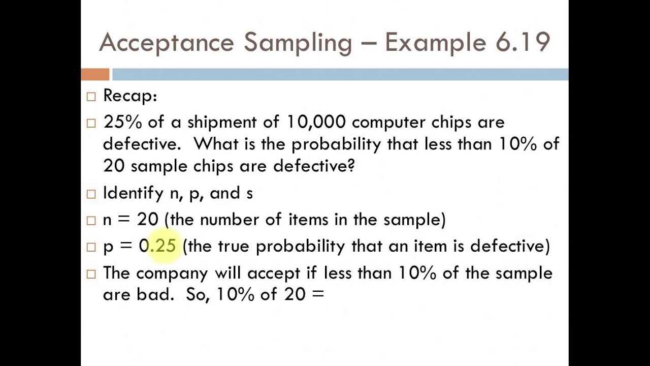 07 Acceptance Sampling