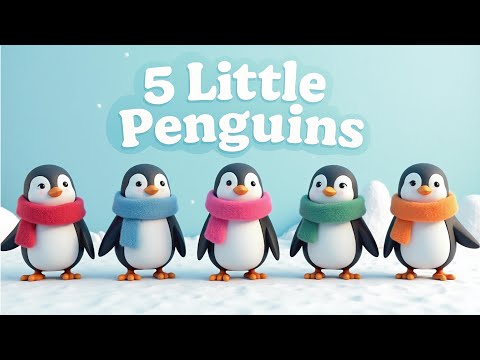 5 little penguins I Kids Rhymes and Fun Stories