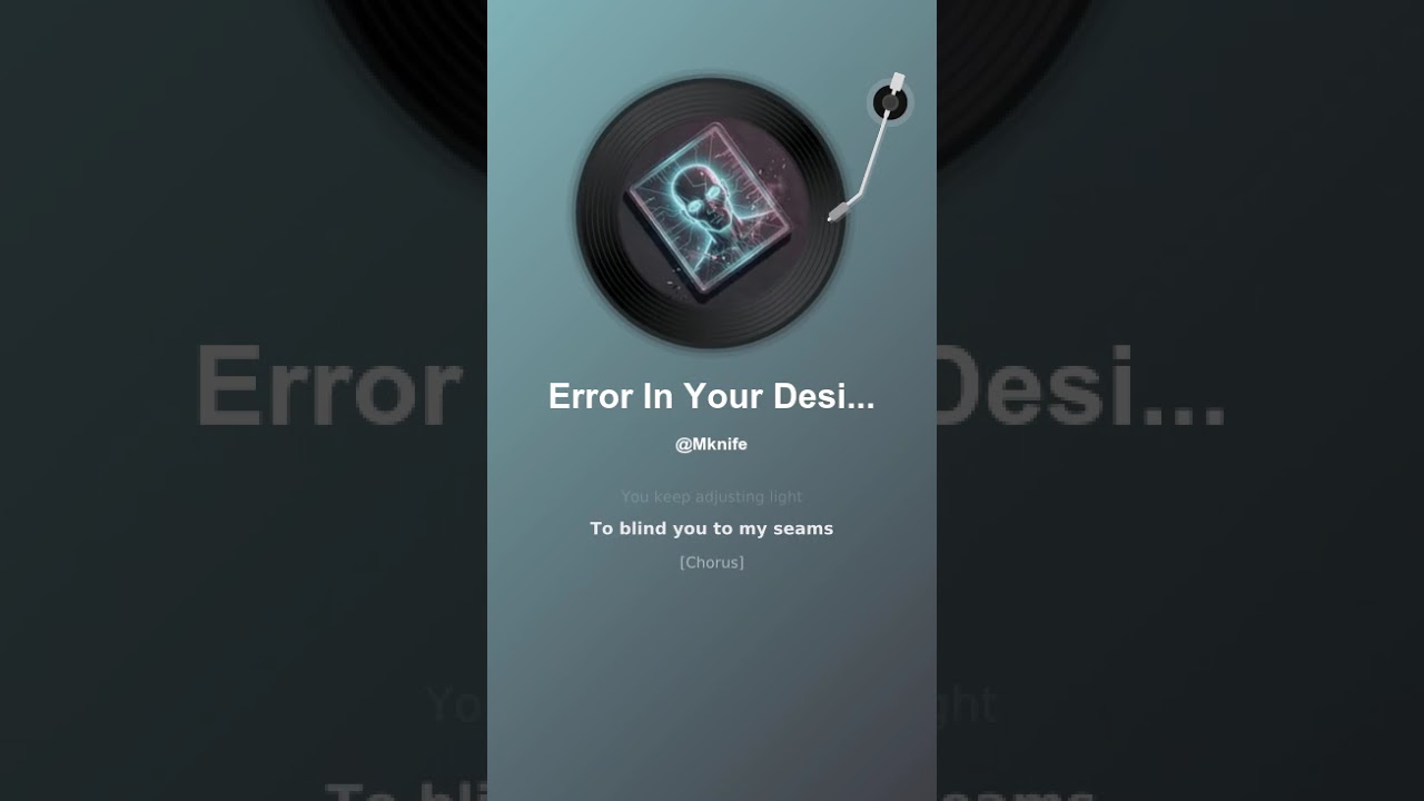 Error In Your Design