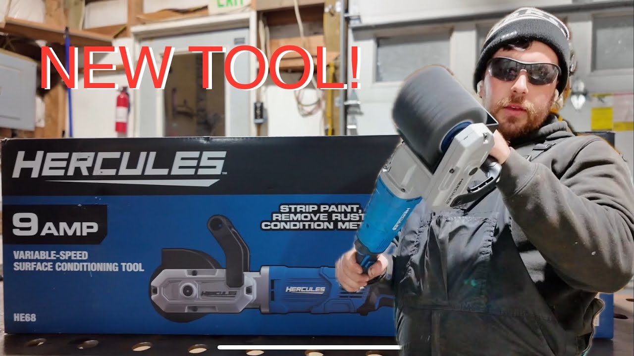 Testing the NEW Harbor Freight Hercules 9 Amp Variable-Speed Surface Conditioning Is It Worth It?
