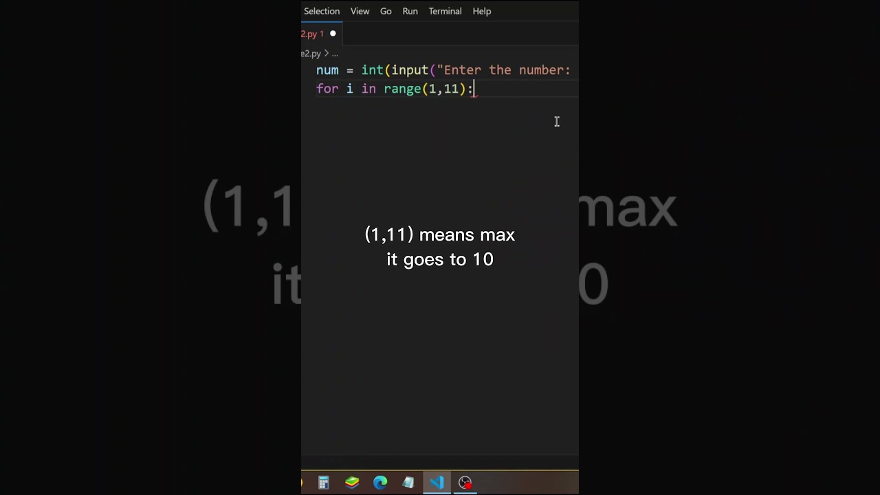 print table of any number in python #shorts #python #short